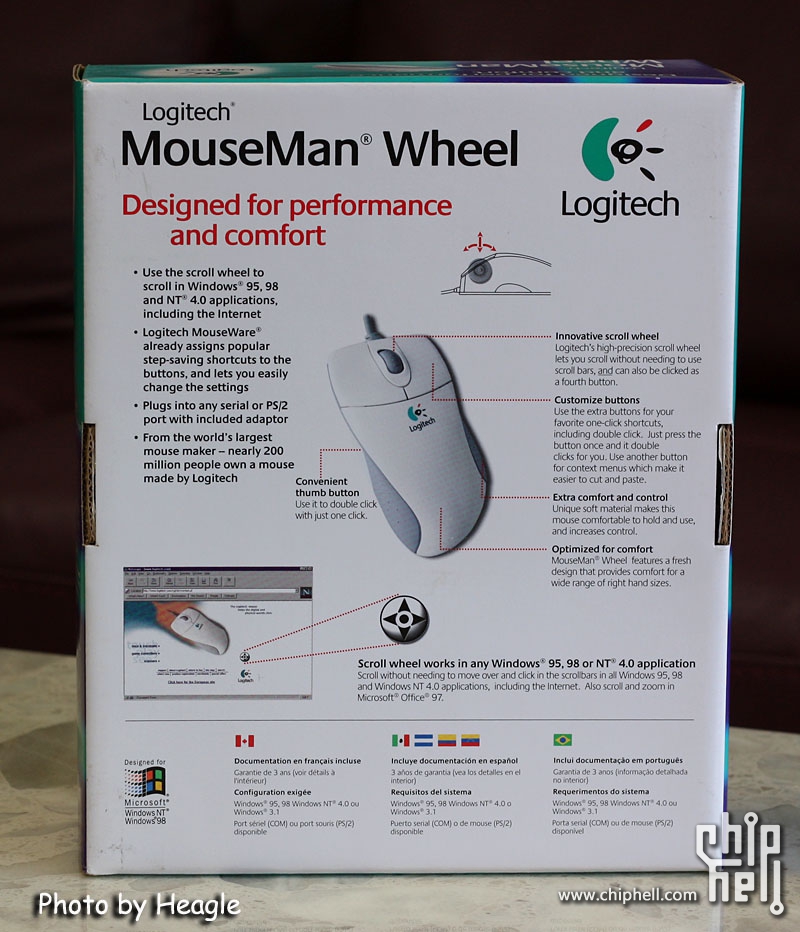 【经典鼠标回顾】Logitech MouseMan Wheel 罗技机械银貂 - 电脑讨论 - Chiphell - 分享与交流用户体验