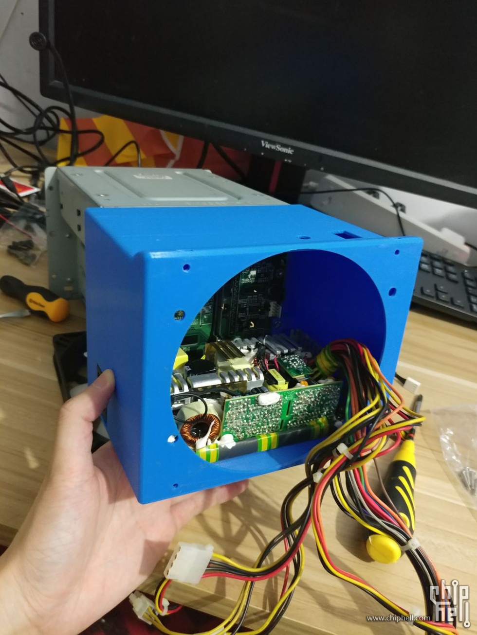 【3D打印助力】外置硬盘笼集成1U电源改造 - 电脑硬件 - Chiphell - 分享与交流用户体验