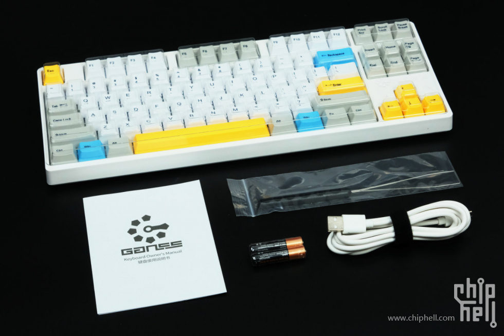 GANSS高斯 GS87D靛金石 双模机械键盘开箱分享 - 电脑硬件 - Chiphell - 分享与交流用户体验