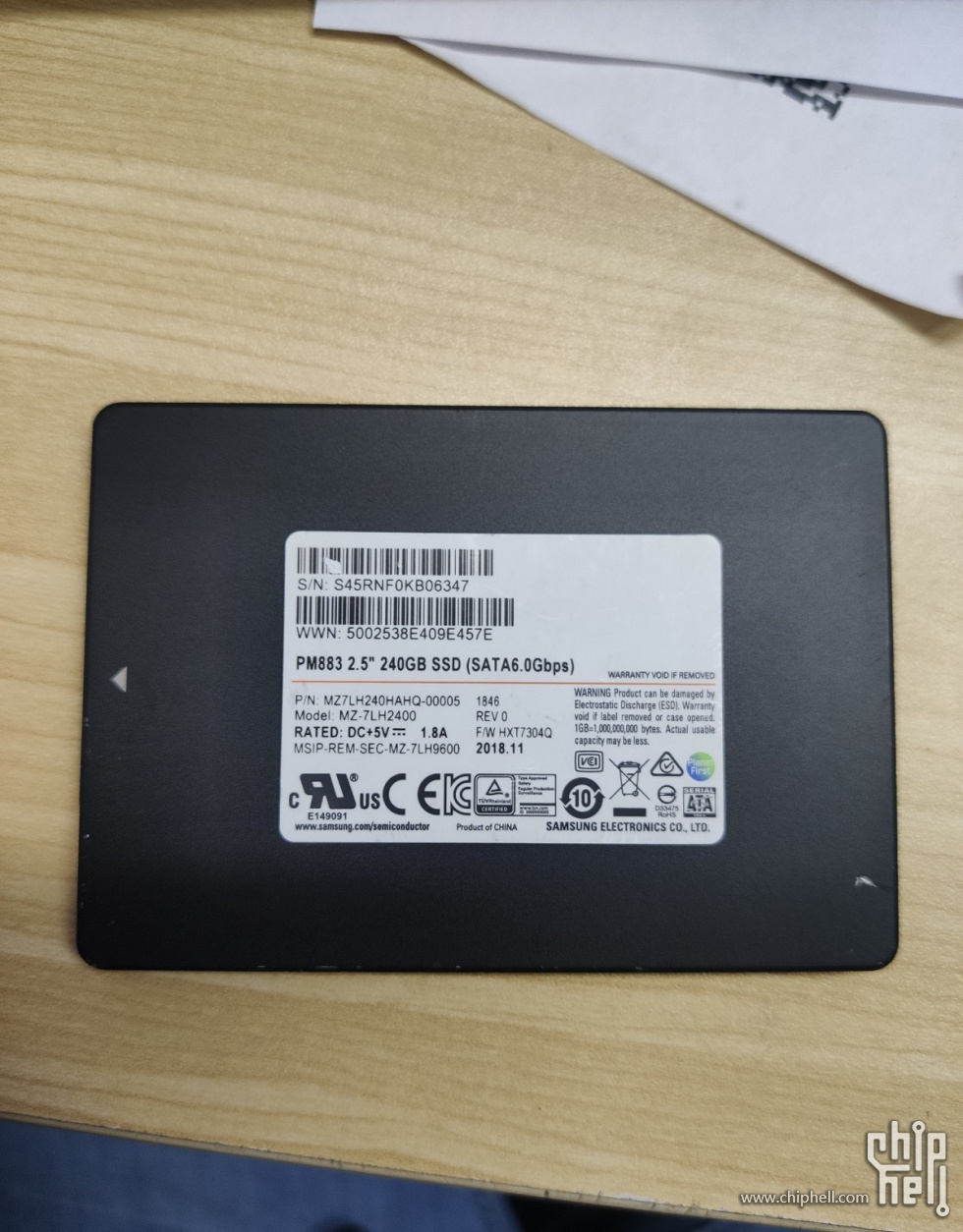 三星pm883 sm883已被破解清零 - 电脑讨论 - Chiphell - 分享与交流用户体验