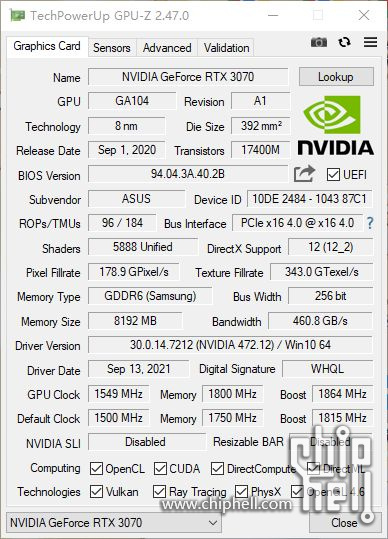 RTX3070在各PCIe带宽下的性能表现 - 电脑讨论(新) - Chiphell - 分享与交流用户体验