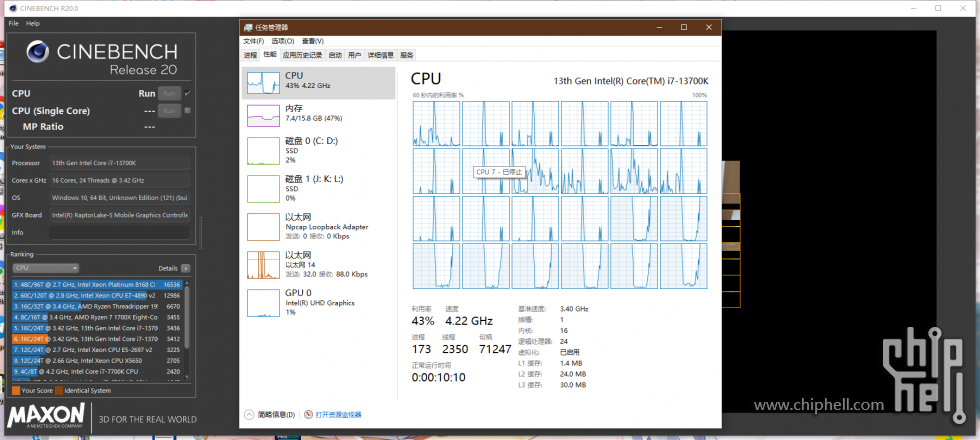 Cinebench R20 为什么全跑在小核心上 - 电脑讨论(新) - Chiphell - 分享与交流用户体验