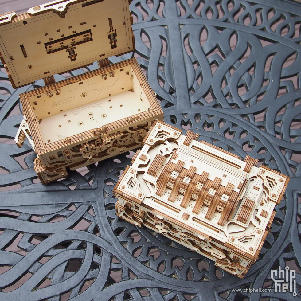 自己cad画图切割做的3D木头拼装英格玛机关首饰盒,榫卯结构,无需胶水 - 原创分享(新) - Chiphell - 分享与交流用户体验