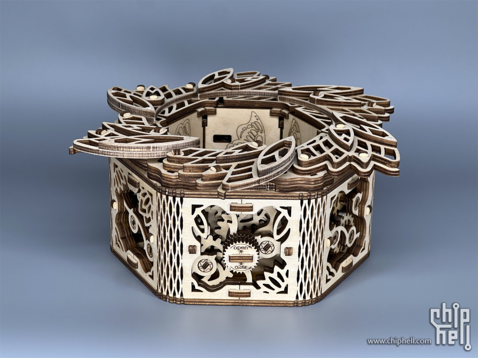 自己cad画图切割做的3D木头拼装机关八音机关盒,榫卯结构,无需胶水,开盖子自动播放音乐 - 原创分享(新) - Chiphell - 分享与交流用户体验