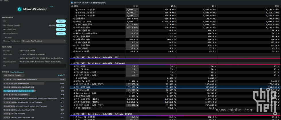 Cinebench 2026 跑分榜统计（社区用户上传） - 电脑讨论(新) - Chiphell - 分享与交流用户体验