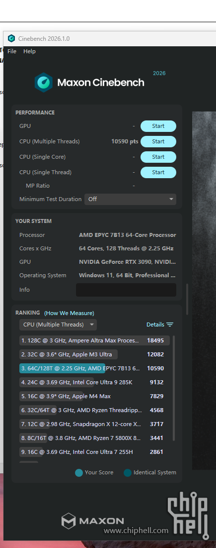 Cinebench 2026 跑分榜统计（社区用户上传） - 电脑讨论(新) - Chiphell - 分享与交流用户体验