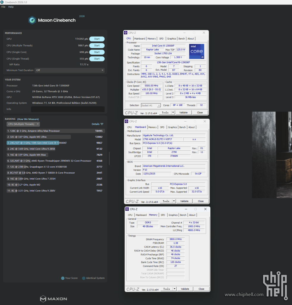 Cinebench 2026 跑分榜统计（社区用户上传） - 电脑讨论(新) - Chiphell - 分享与交流用户体验